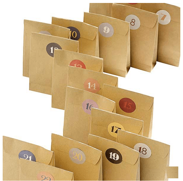 Inspiration til pakkekalender ophæng - Alletiders Gave